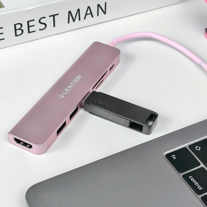 Boost Study Efficiency with USB C Hub – 100W Charging & 4K HDMI – Lention