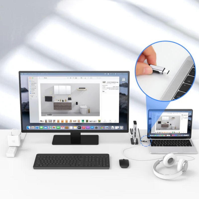 What Is a Laptop Docking Station? LENTION CB-D55 USB-C Docking Station ...