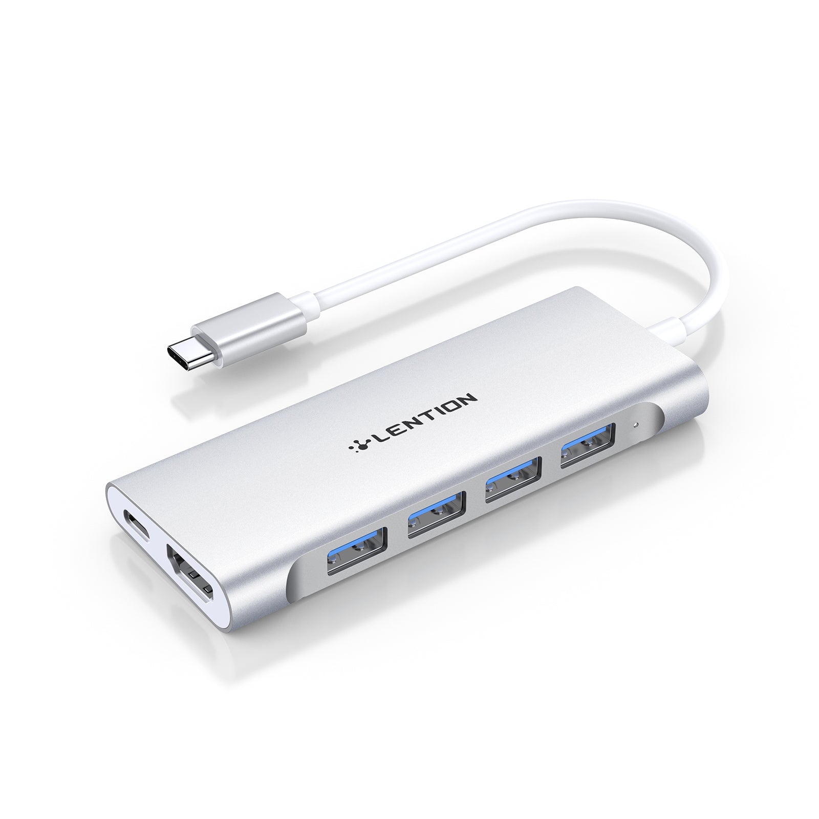LENTION 6 in 1 Long Cable USB C Multi-Port Hub|Lention