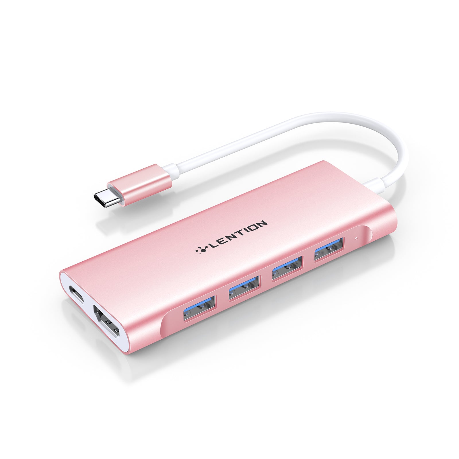 LENTION 6 in 1 Long Cable USB C Multi-Port Hub|Lention