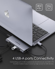 LENTION 6 in 1 Long Cable USB C Multi-Port Hub|Lention