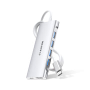 LENTION 6 in 1 Long Cable USB C Multi-Port Hub|Lention