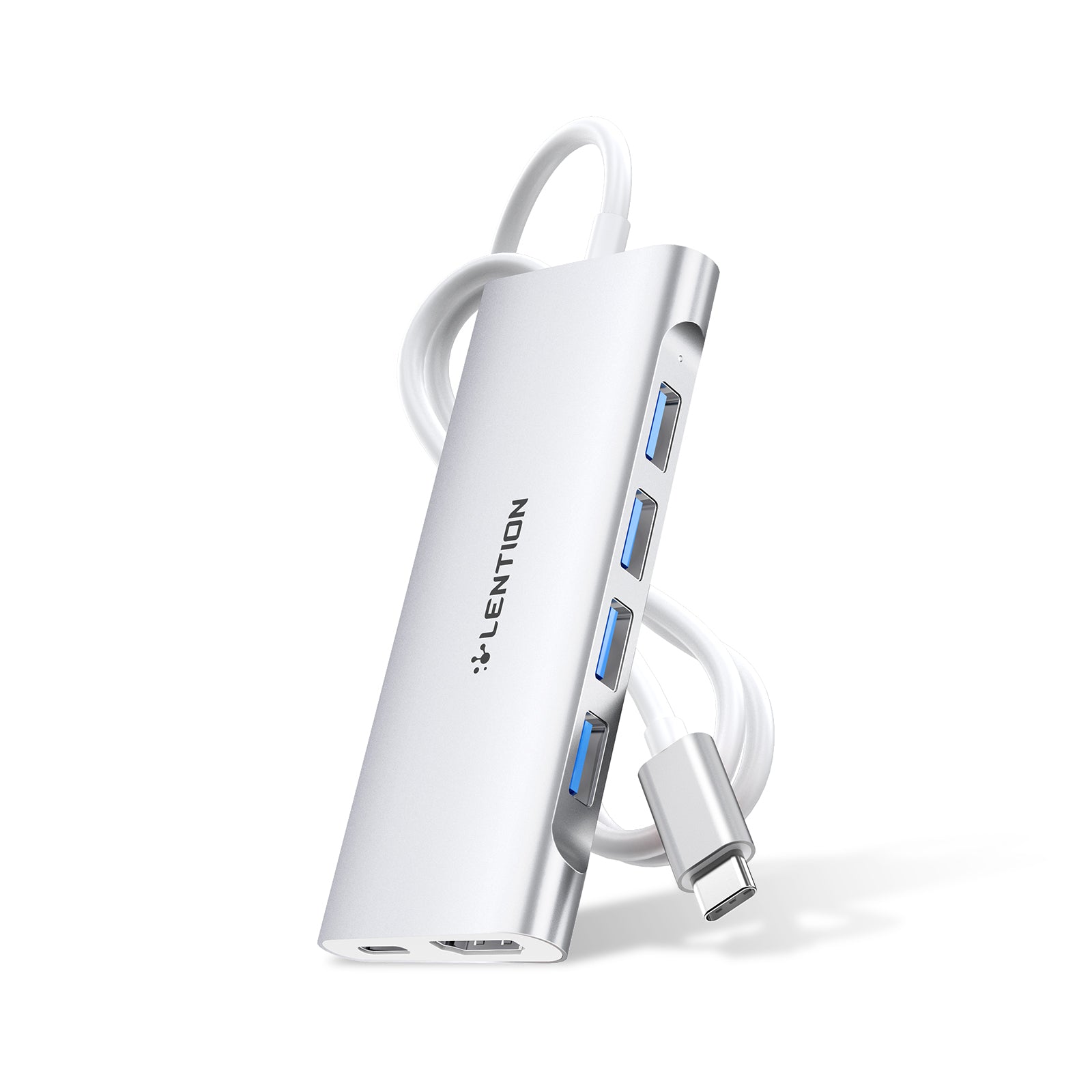 LENTION 6 in 1 Long Cable USB C Multi-Port Hub|Lention