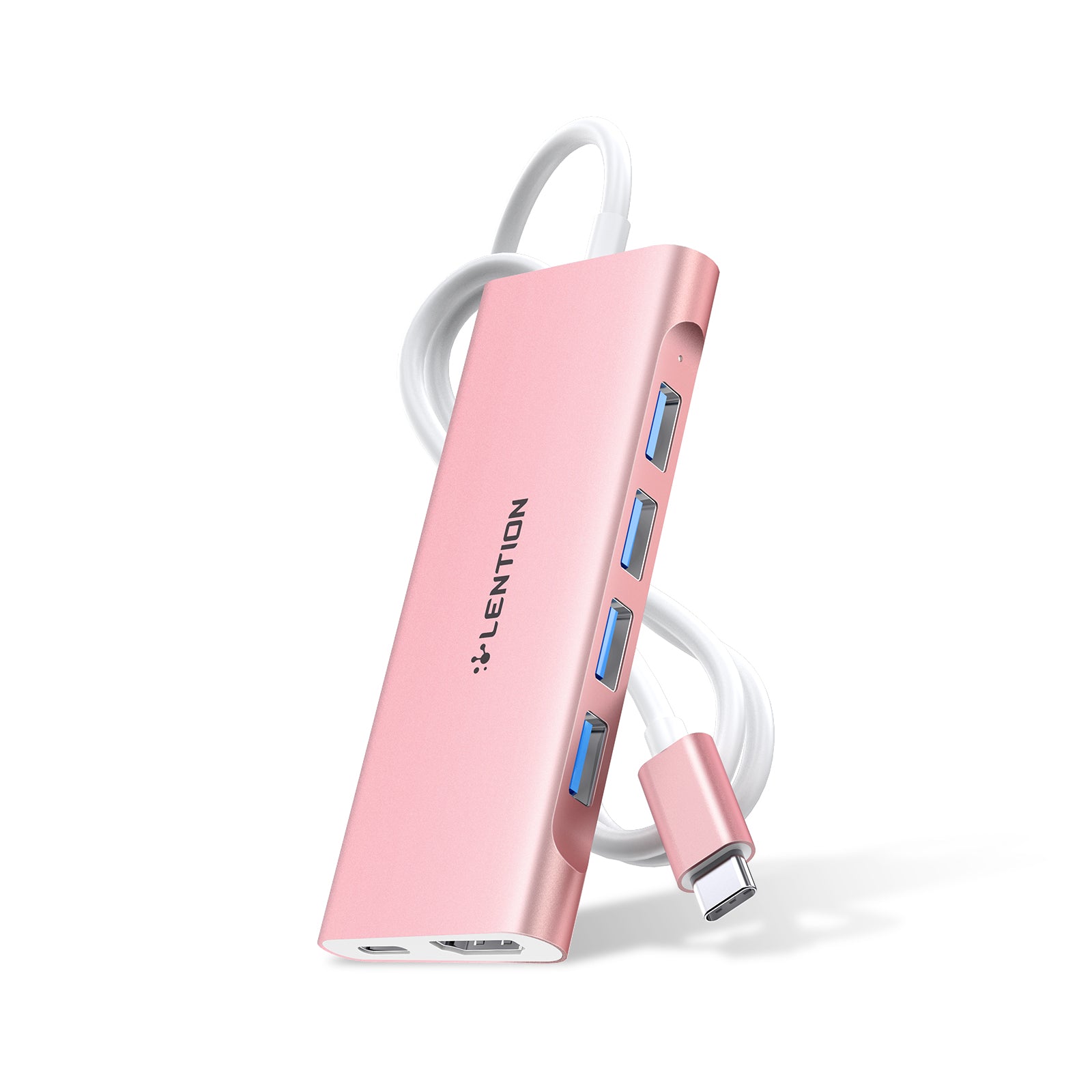 LENTION 6 in 1 Long Cable USB C Multi-Port Hub|Lention