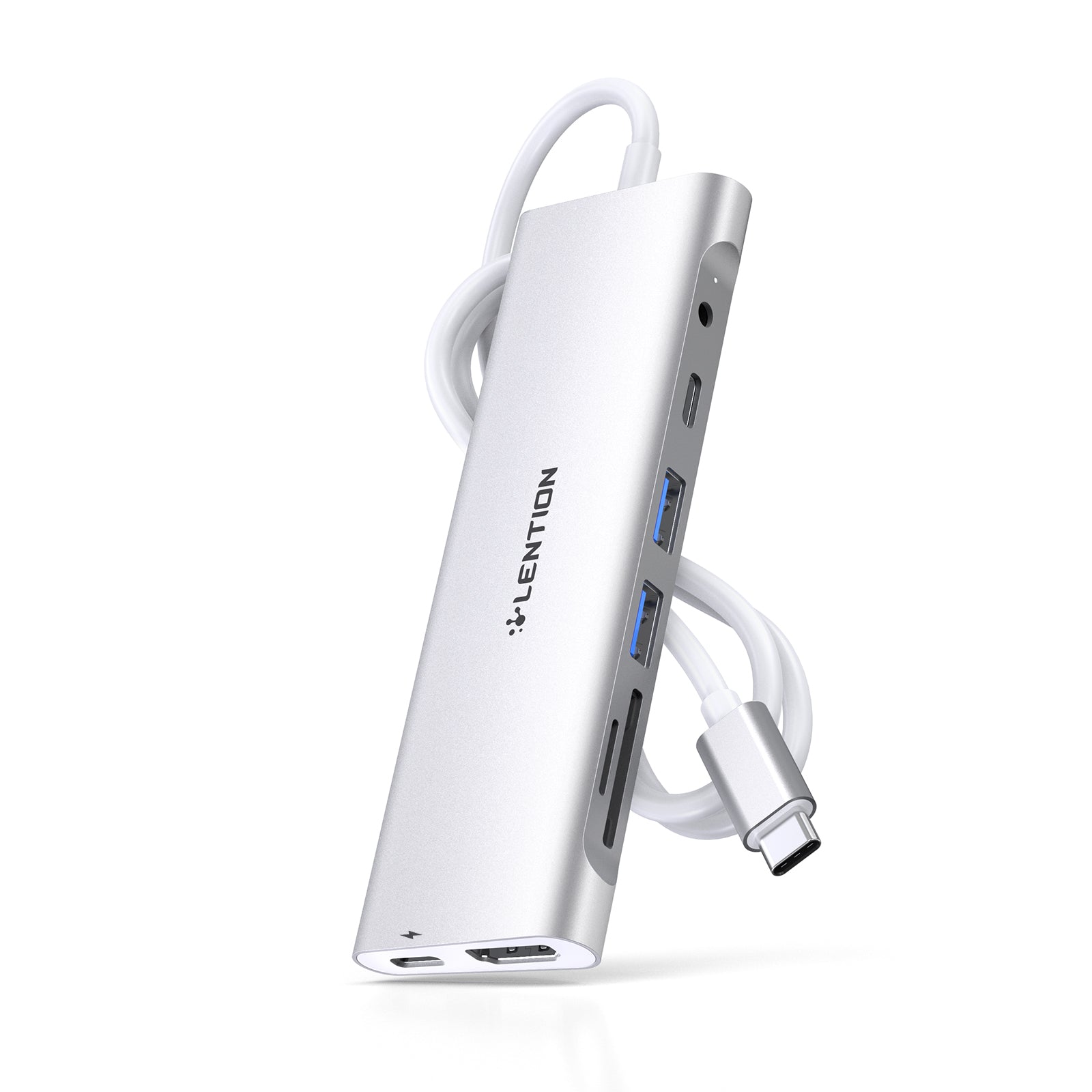 LENTION 8 in 1 3.3FT Long Cable USB C Hub|Lention