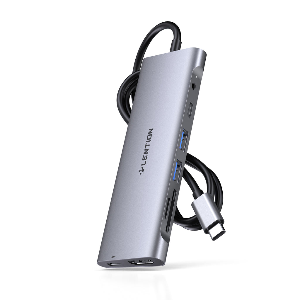 LENTION 8 in 1 3.3FT Long Cable USB C Hub|Lention