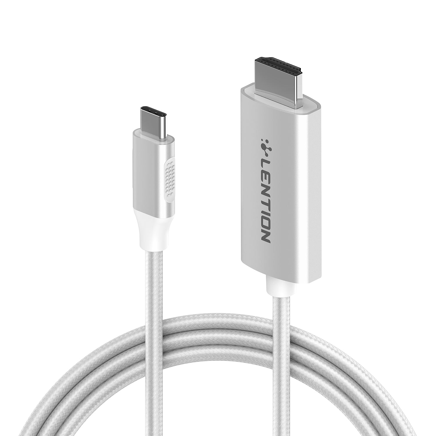 LENTION 6ft Long USB C to HDMI 2.0 Cable Adapter (4K/60Hz)|Lention