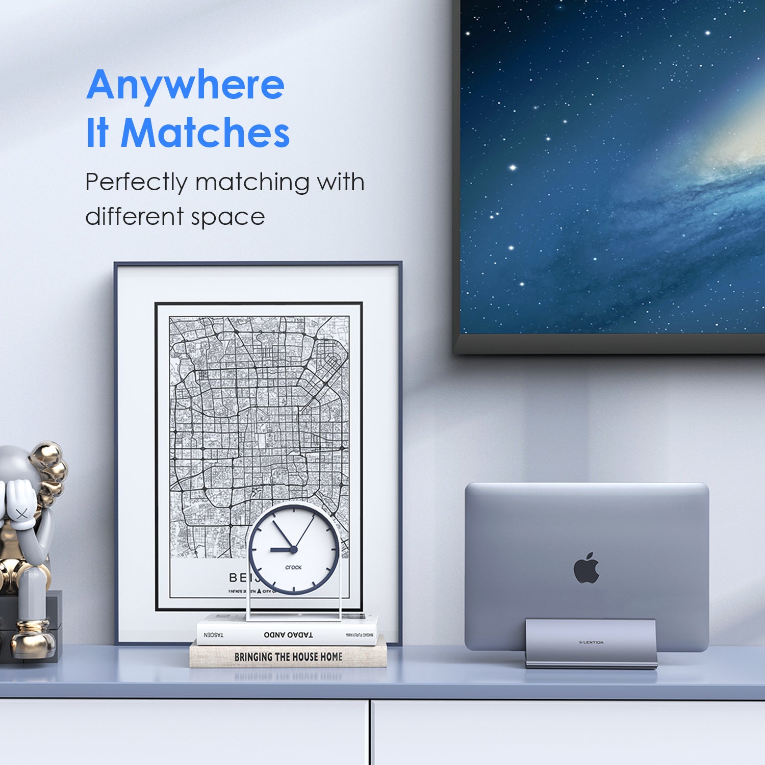 LENTION Aluminum Space-Saving Vertical Desktop Stand (Stand-LS2) – Lention