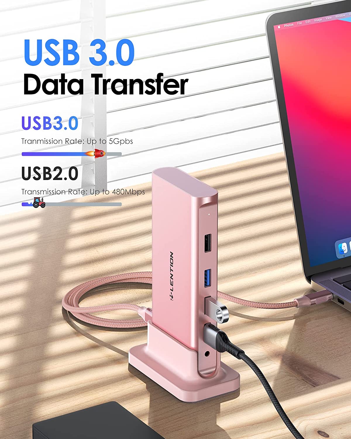LENTION Universal USB-C Docking Station 4K60Hz|Lention