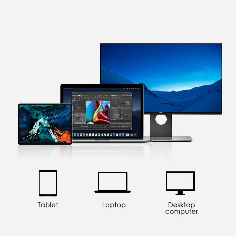 LENTION 8 in 1 3.3FT Long Cable USB C Hub|Lention