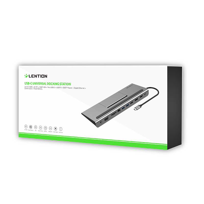 USB C 11-in-1 Laptop Docking Station For Macebook|Lention