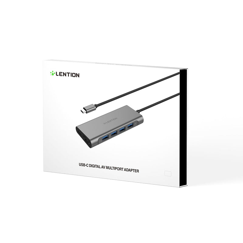 LENTION 6 in 1 Long Cable USB C Multi-Port Hub|Lention